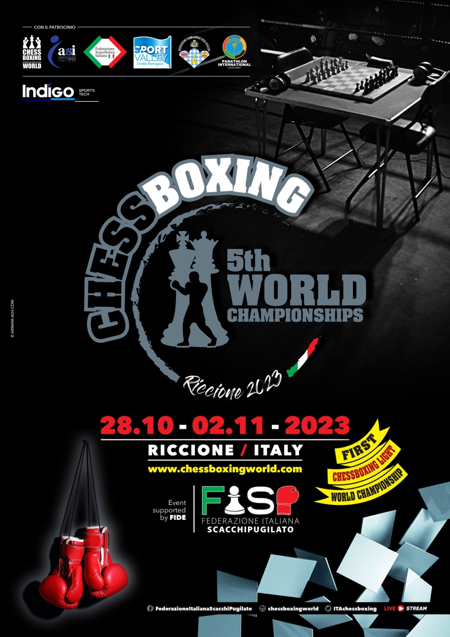 5º WCBO Campeonato del Mundo de Chessboxing (boxeo de ajedrez)